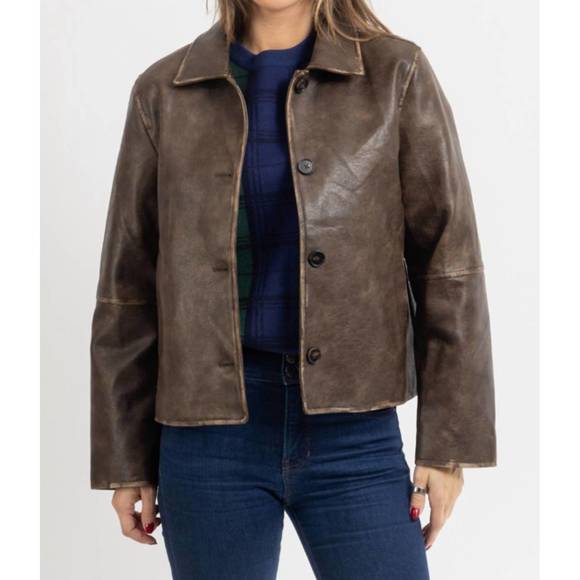 Mod Ref | Jackets & Coats | New Mod Ref The Murph Distressed Faux ...